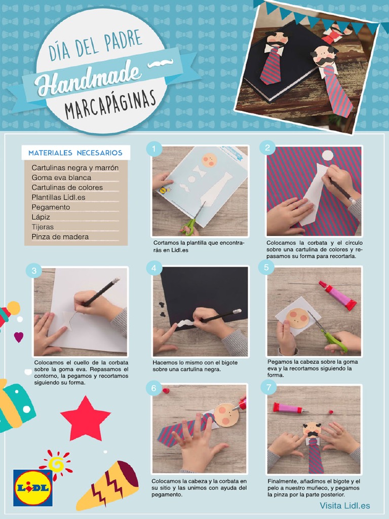 Manualidades Dia Del Padre Marcapaginas | PDF
