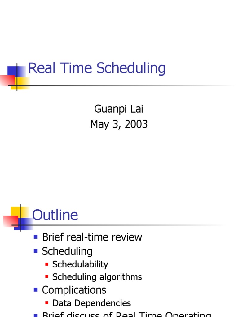 Real Time Scheduling | PDF | Scheduling (Computing) | Real Time Computing