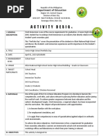 Activity Proposal On Culminating Program Immersion | PDF | Learning ...