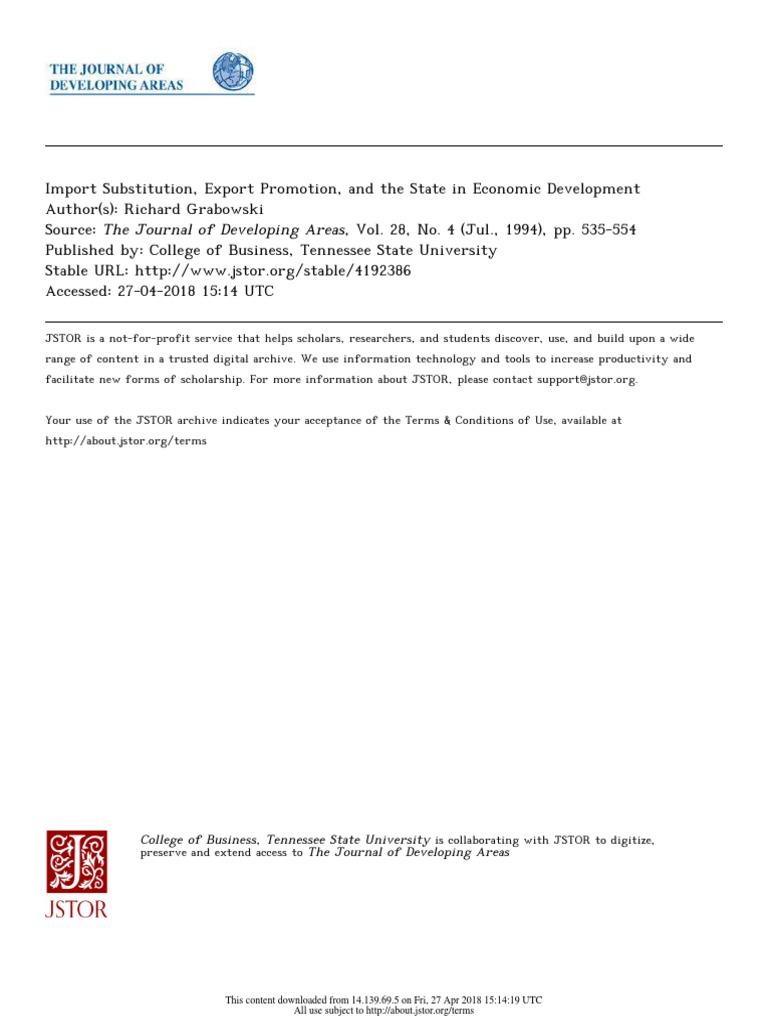 Richard Grabowski | PDF | Economic Growth | Subsidy