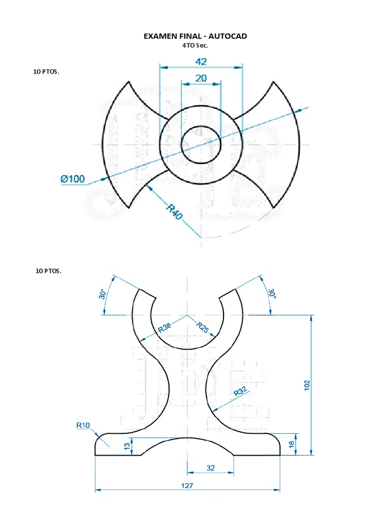 Examen Finalautocad | PDF