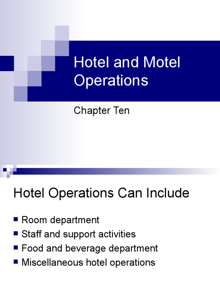 Hotel Operations Overview and Key Metrics | PDF | Finance & Money ...