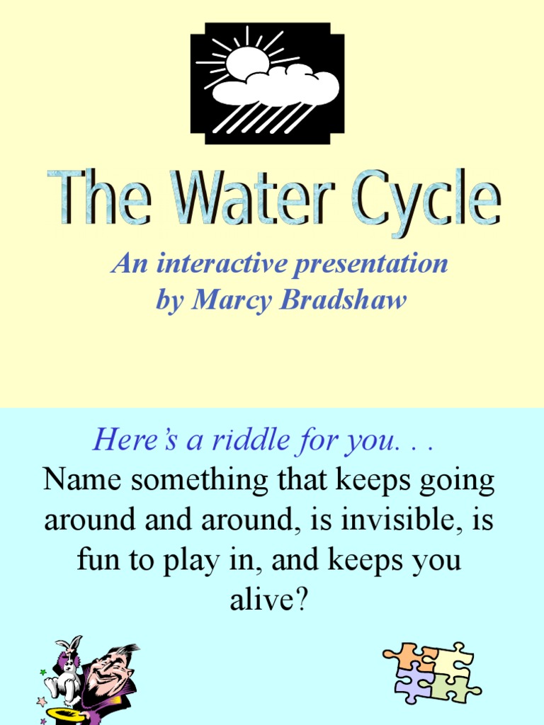 An Interactive Presentation by Marcy Bradshaw | PDF | Water Cycle ...