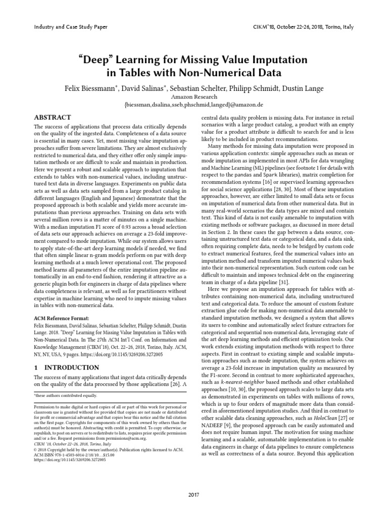 "Deep" Learning For Missing Value Imputation in Tables With Non ...