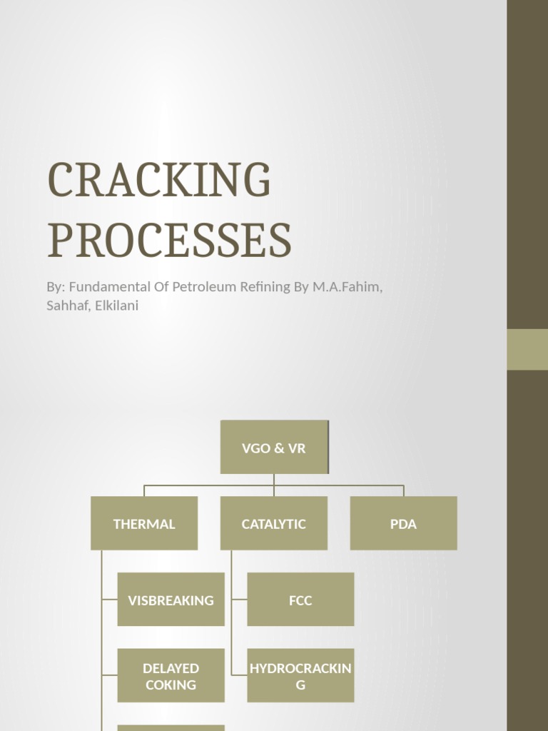 Thermal Cracking Processes | PDF | Cracking (Chemistry) | Coke (Fuel)