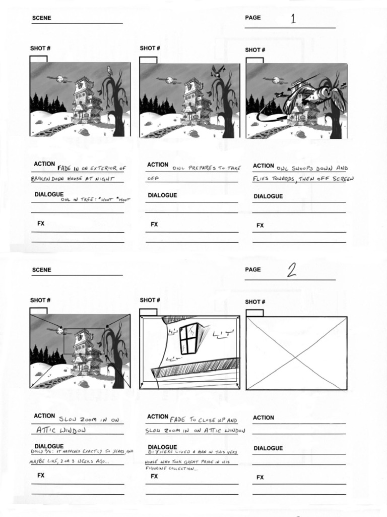 "Toys in The Attic" Storyboard | PDF