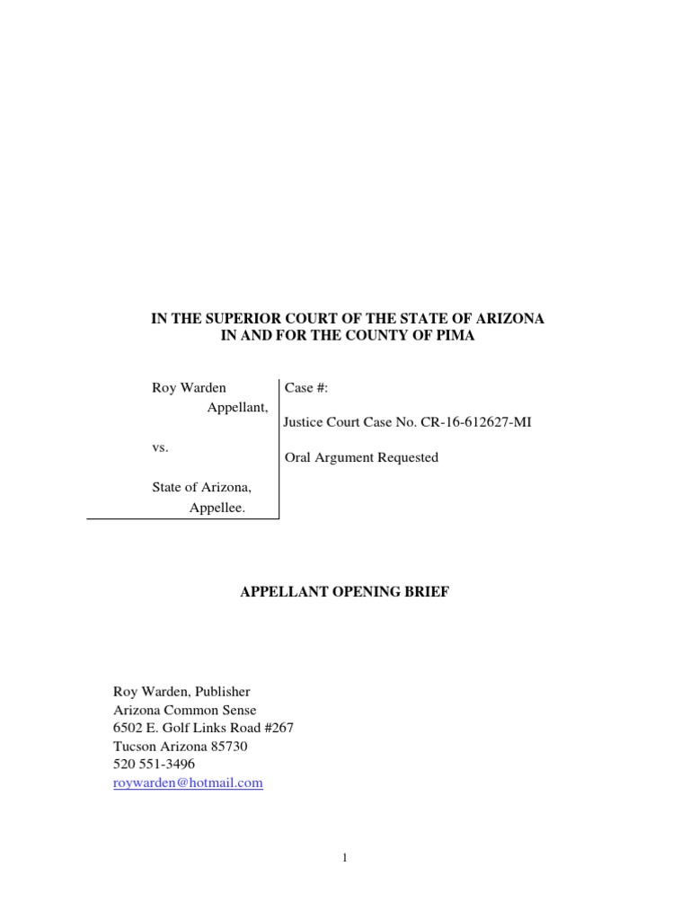 Harassment Opening Brief | PDF | Contempt Of Court | Prosecutor