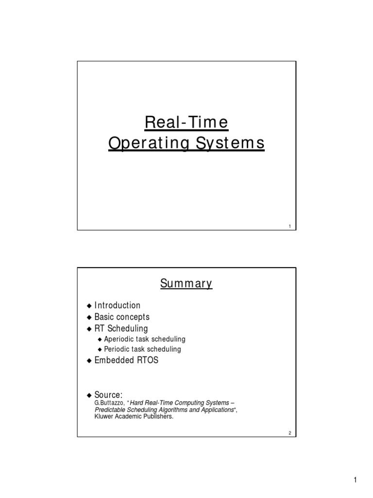Rtos PDF | PDF | Real Time Computing | Scheduling (Computing) Rtos PDF | PDF | Real Time Computing | Scheduling (Computing)