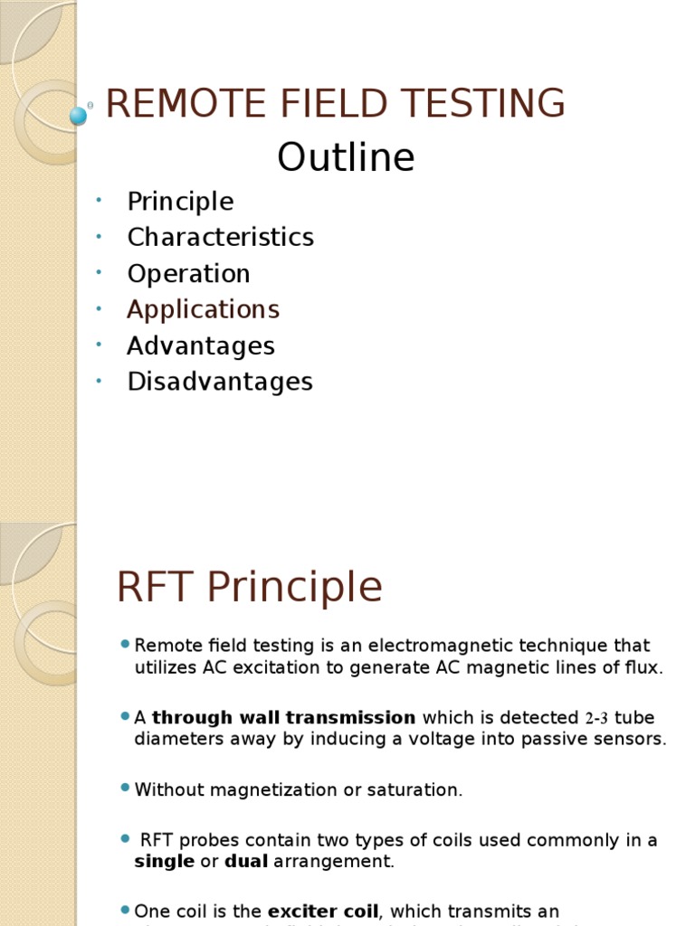 Remote Field Testing | PDF | Inductor | Pipe (Fluid Conveyance)