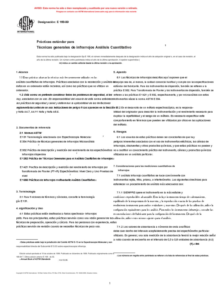 Astm D6560 | PDF | Concentración | Medición