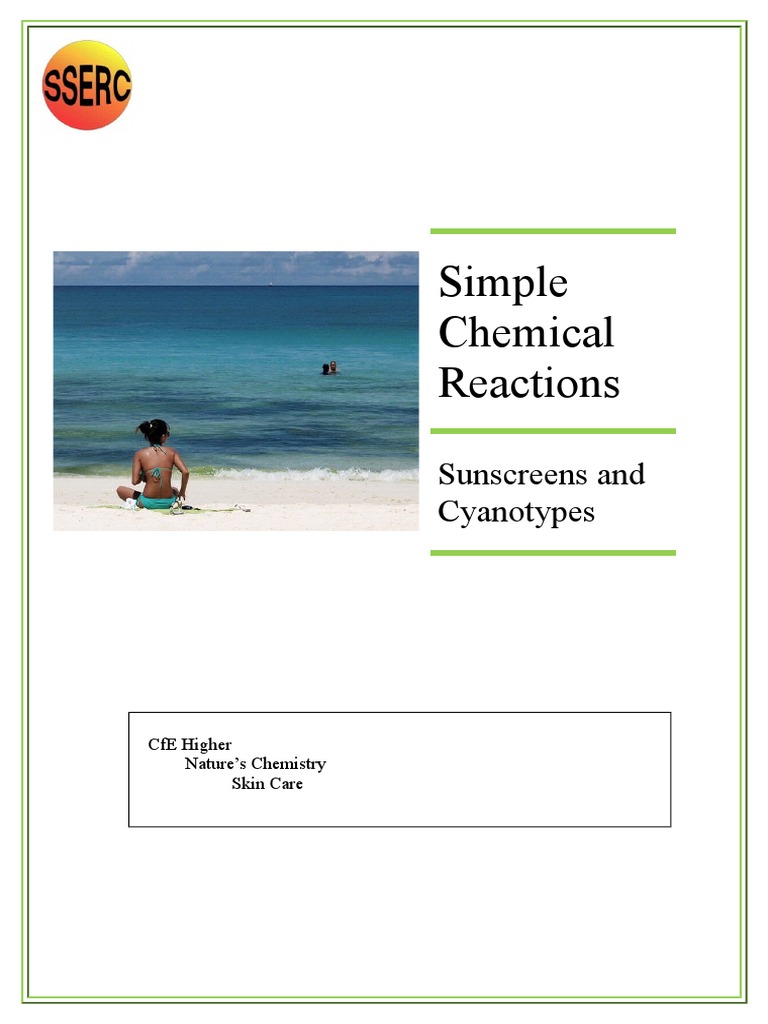 Sunscreens and Cyanotypes | PDF | Ultraviolet | Radical (Chemistry)
