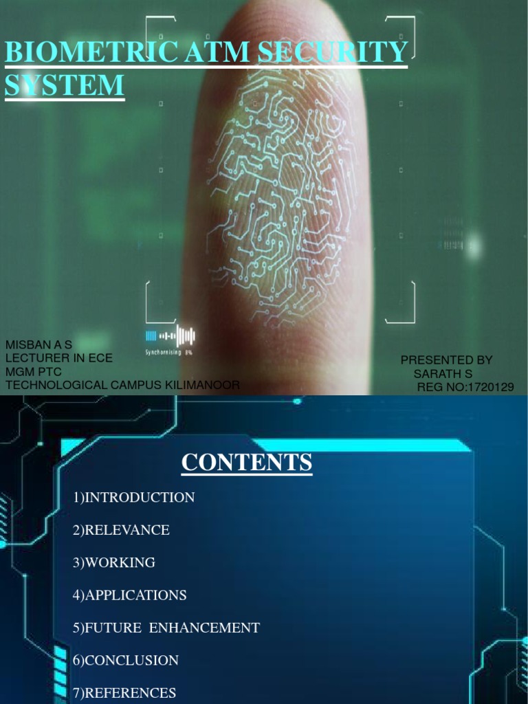Biometric ATM Security: Fingerprint and Multimodal Authentication | PDF ...