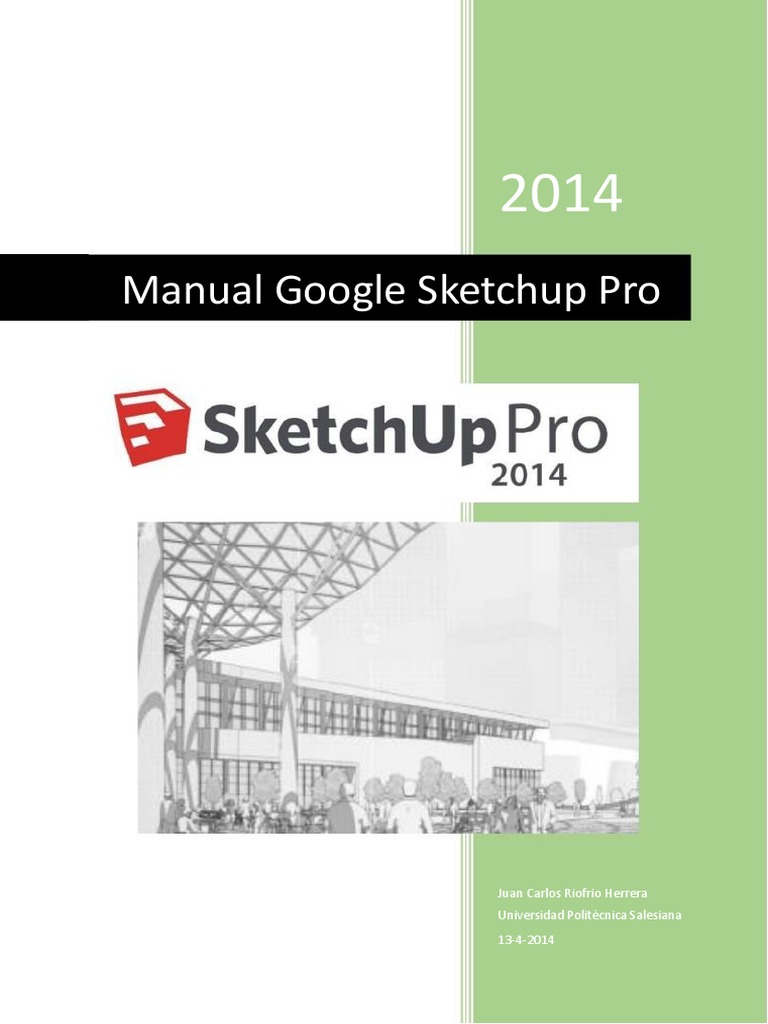 2014 Manual Google Sketchup Pro | PDF | Sketch Up | Software