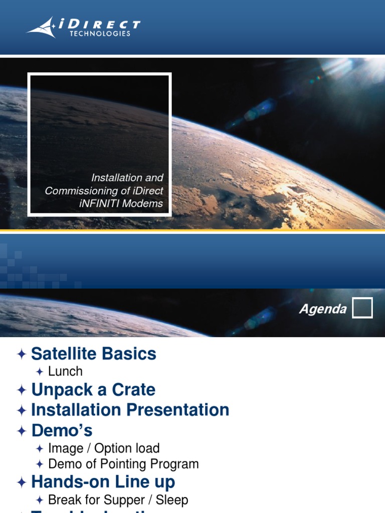 Idirect Remote Install | PDF | Antenna (Radio) | Modem