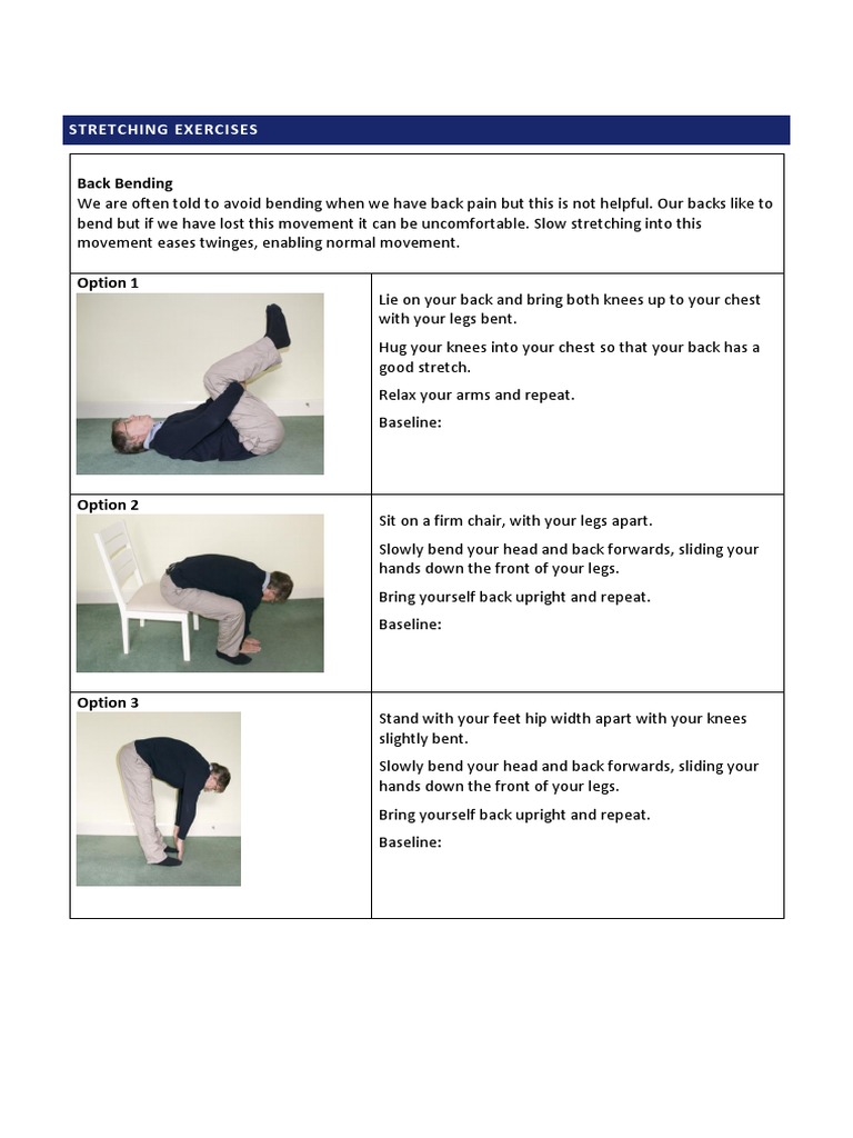 Back Bending: Stretching Exercises | PDF | Chair | Abdomen