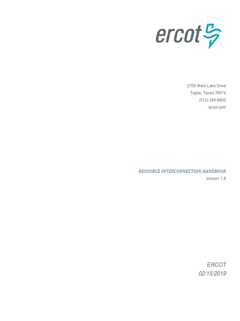ERCOT Resource Interconnection Guide | PDF | Electrical Grid | Electric Power Transmission