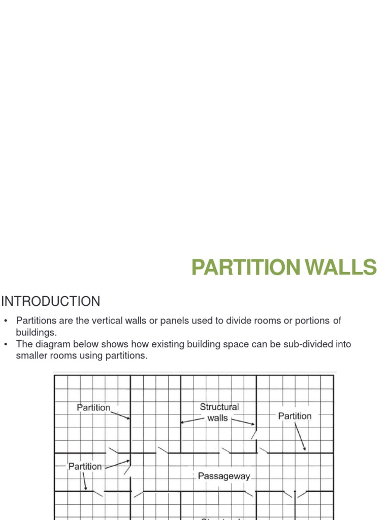 Partition Walls | PDF | Wall | Architectural Design