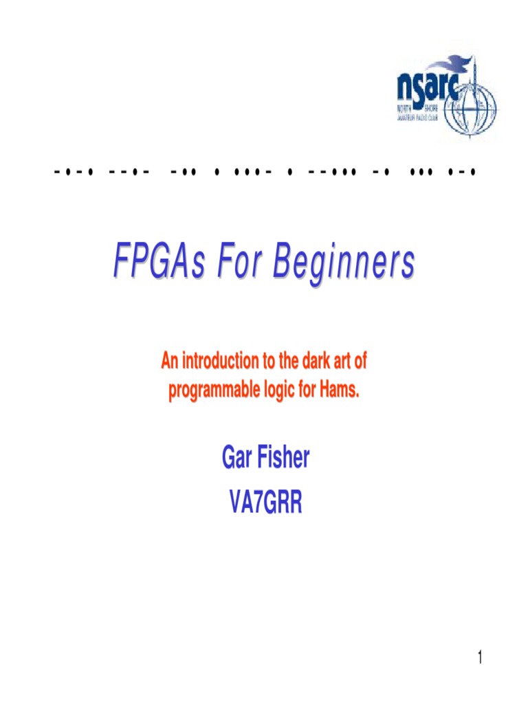Fpgas For Beginners | PDF | Field Programmable Gate Array | Vhdl