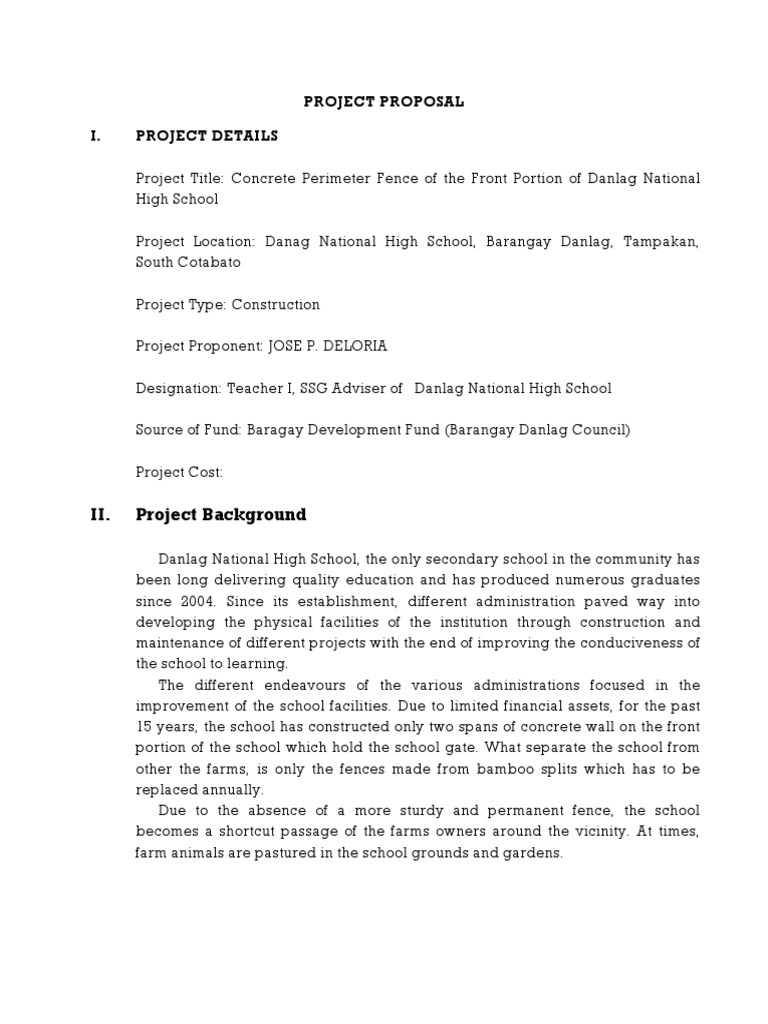 Concrete Fencing Proposal | PDF | Fence | Business