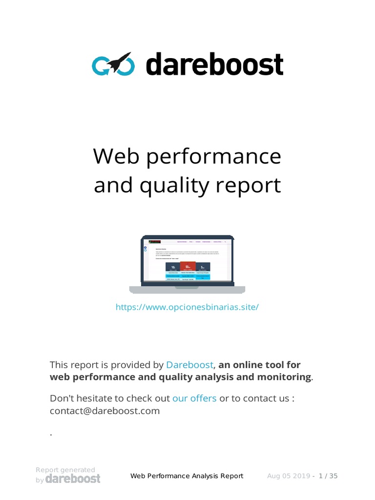 Web Performance and Quality Report | PDF | Html Element | Hypertext ...