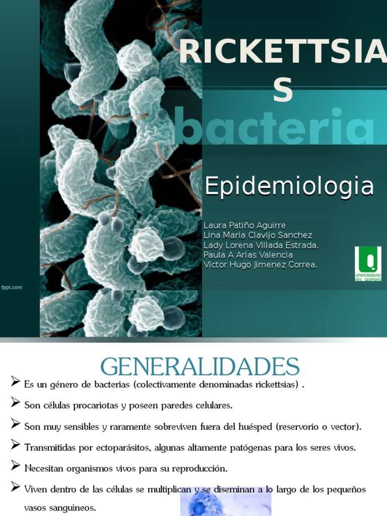 RICKETTSIAS | PDF | Epidemiología | Medicina CLINICA