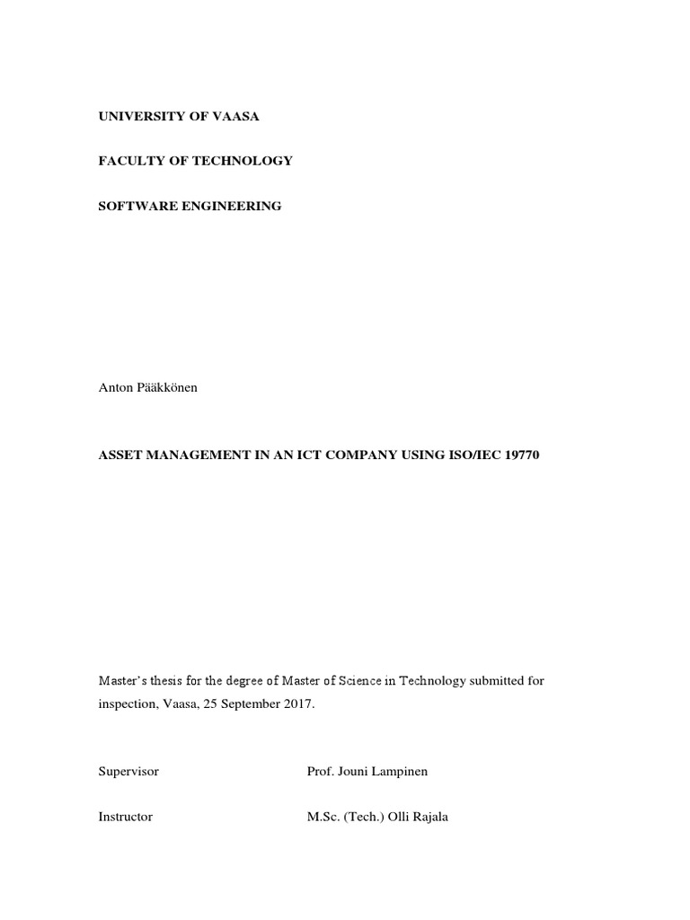ICT Asset Management via ISO/IEC 19770 | PDF | Itil | Xml
