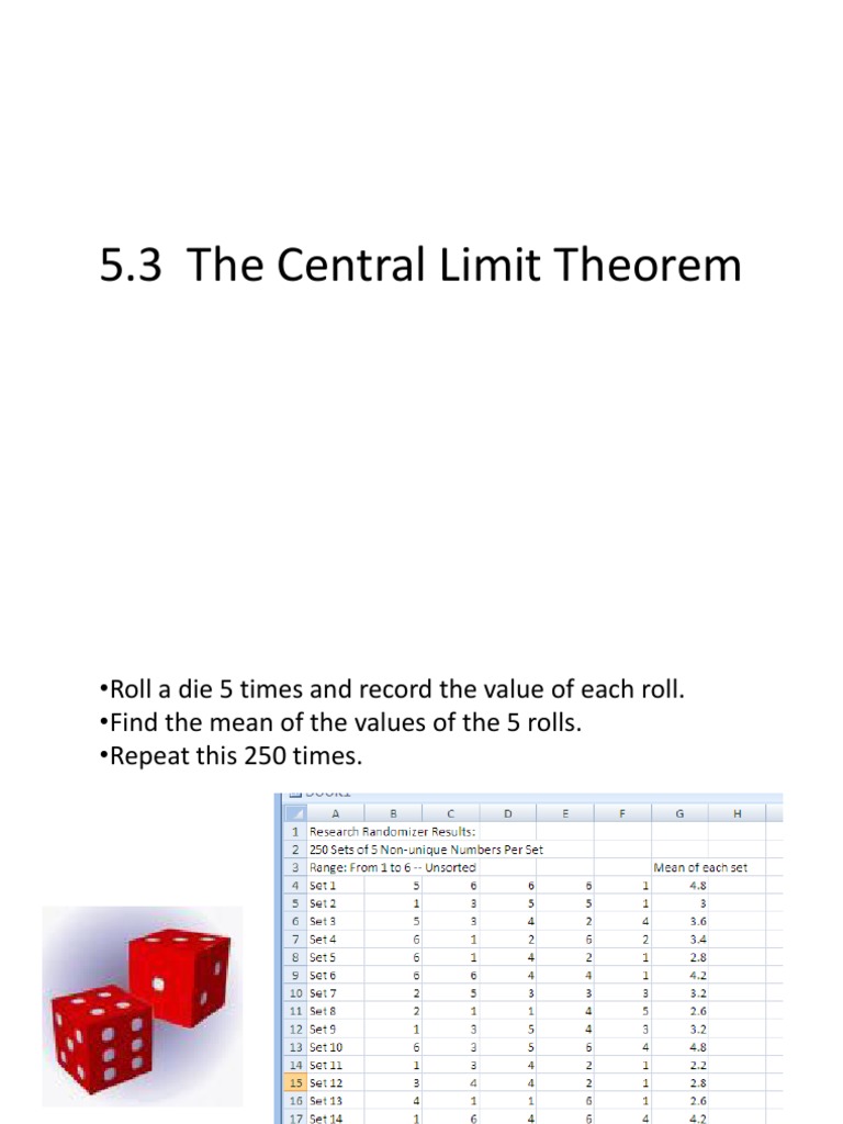 Central Limit Theorem Explained | PDF | Mean | Standard Deviation