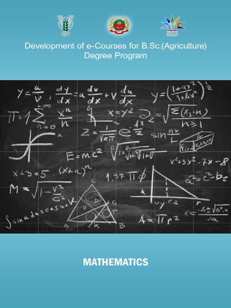 Mathematics IN AGRICULTURE PDF | PDF | Derivative | Line (Geometry)
