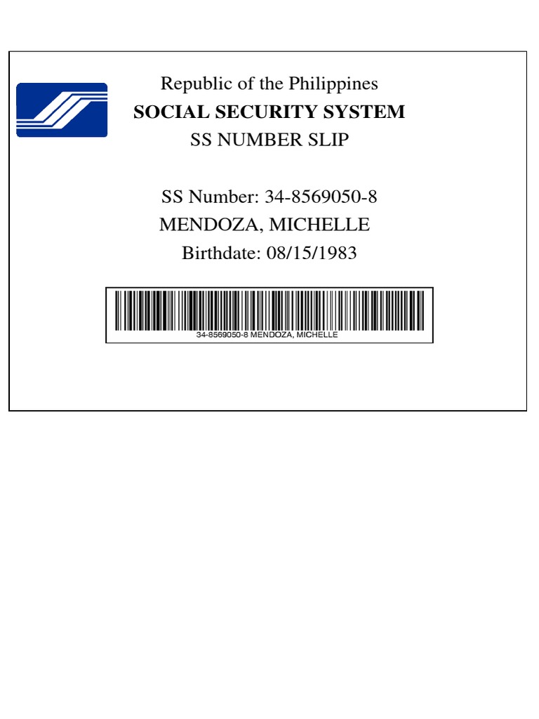 Social Security System: Republic of The Philippines | PDF