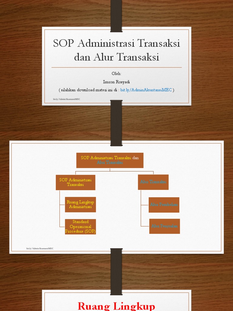 SOP Dan Alur Transaksi | PDF