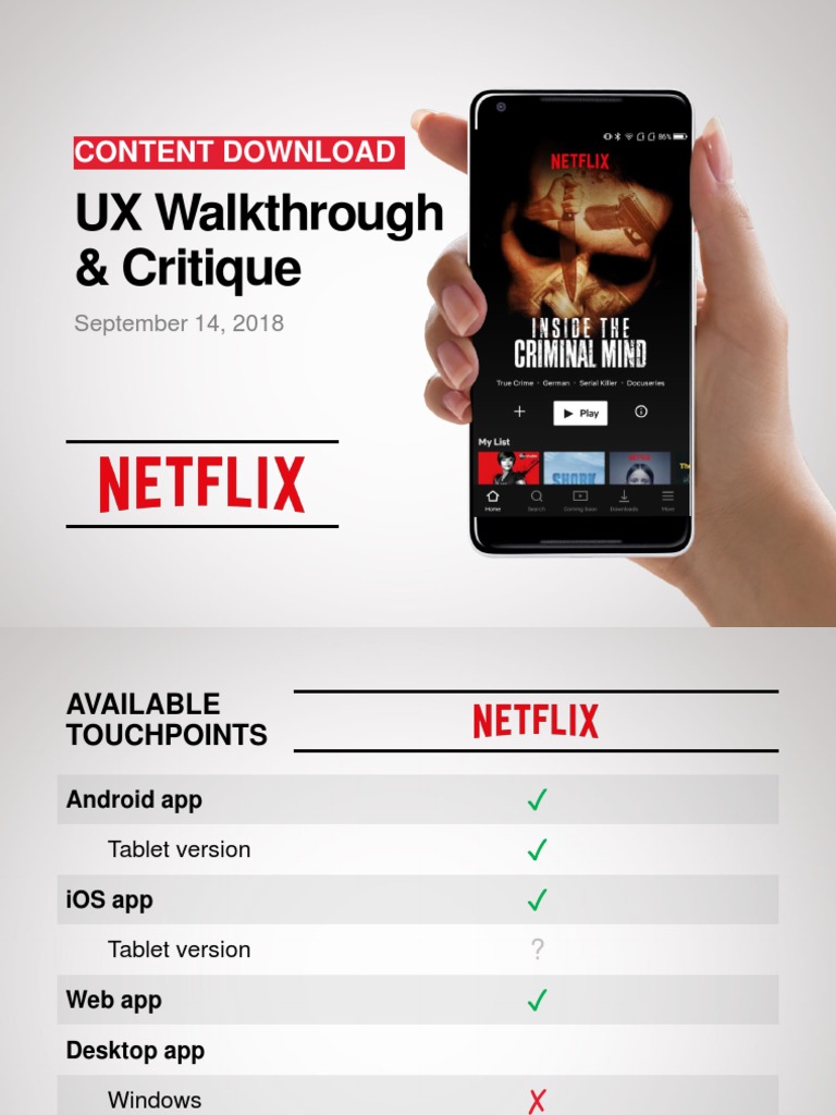 UX Walkthrough & Critique: Content Download | PDF | Mobile App | Ios