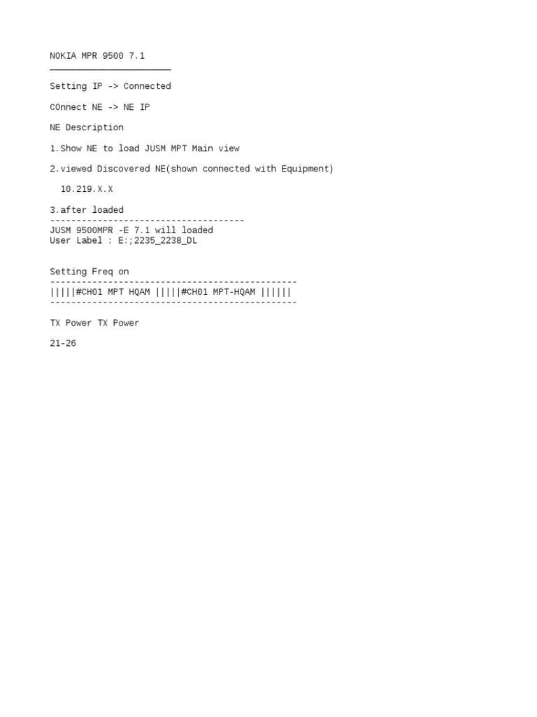 Nokia MPR 9500 | PDF