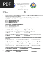 Esp 10 Summative Test | PDF