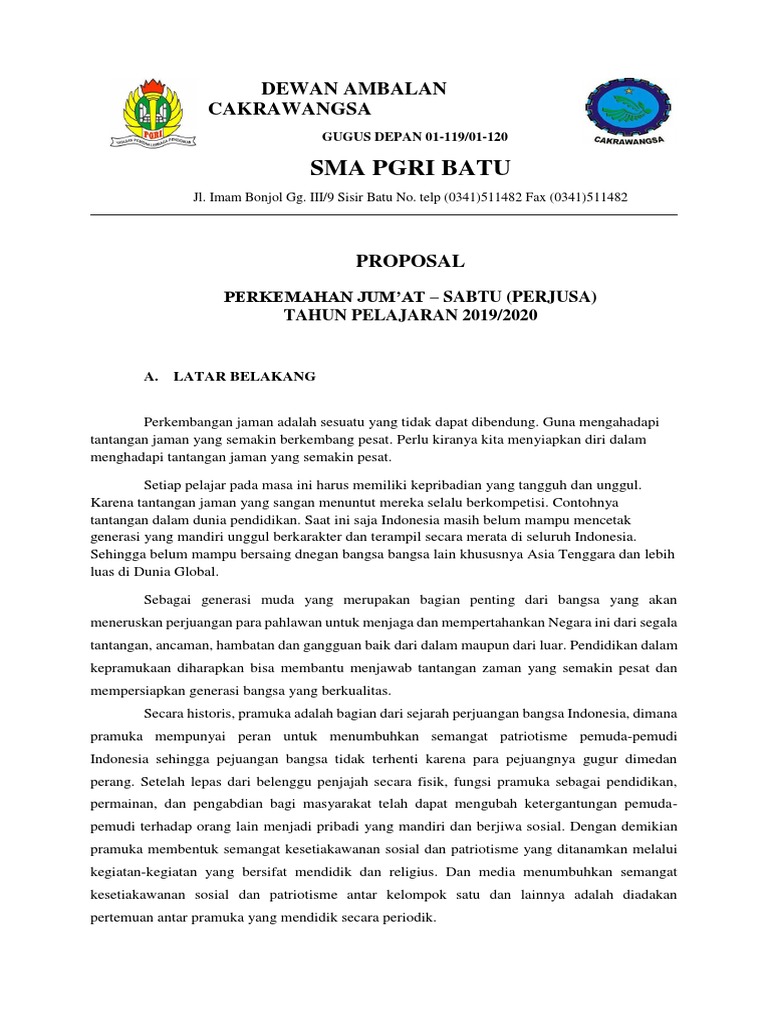 Proposal Perjusa... | PDF