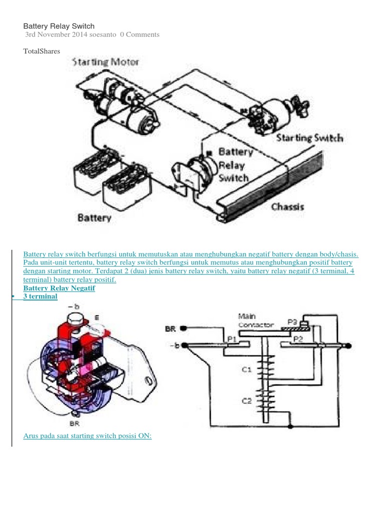 Battery Relay Switch | PDF