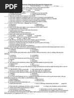 4th Quarter Examination Per Dev | PDF | Self Esteem | Emotions