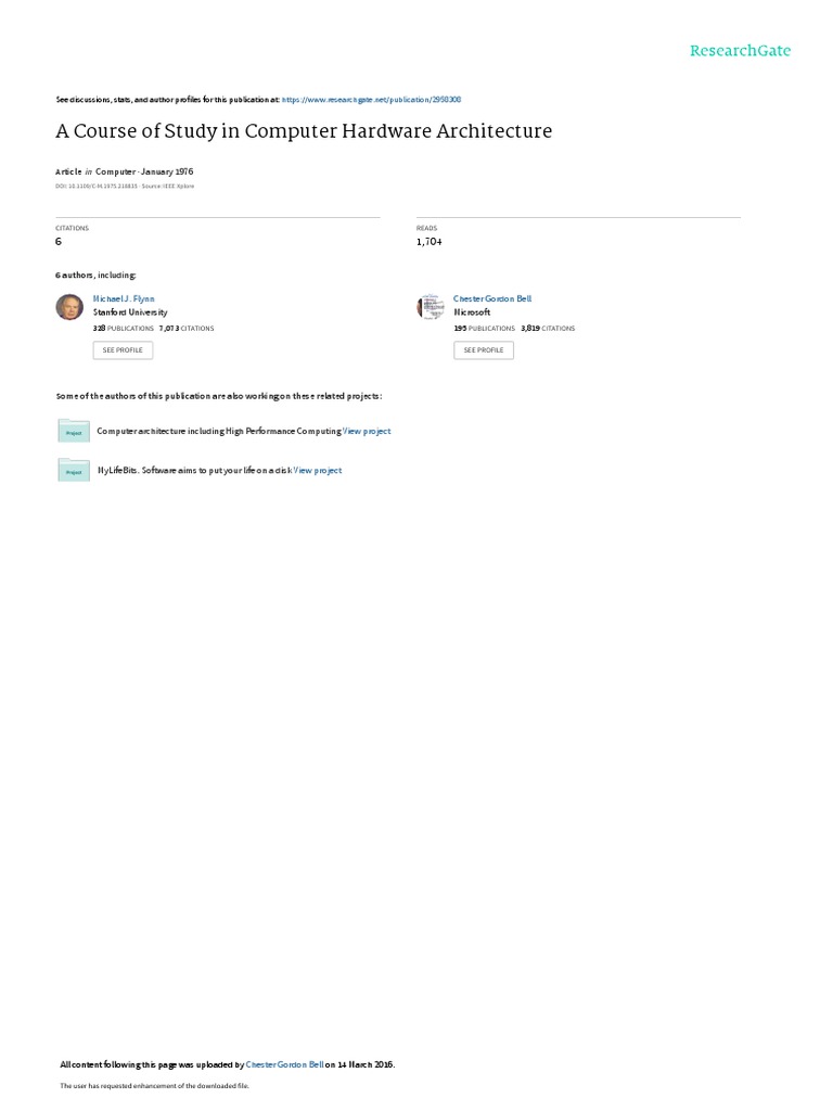 A Course of Study in Computer Hardware Architecture | PDF | Subroutine | Assembly Language