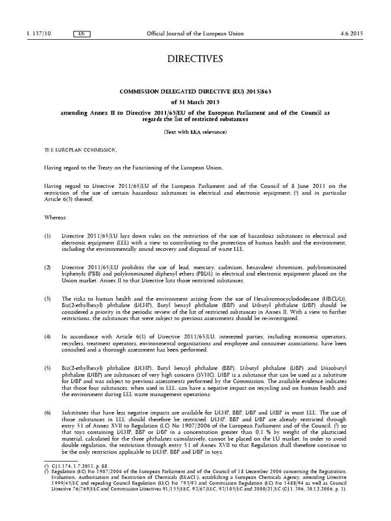 Directives: (Text With EEA Relevance) | PDF | European Union ...
