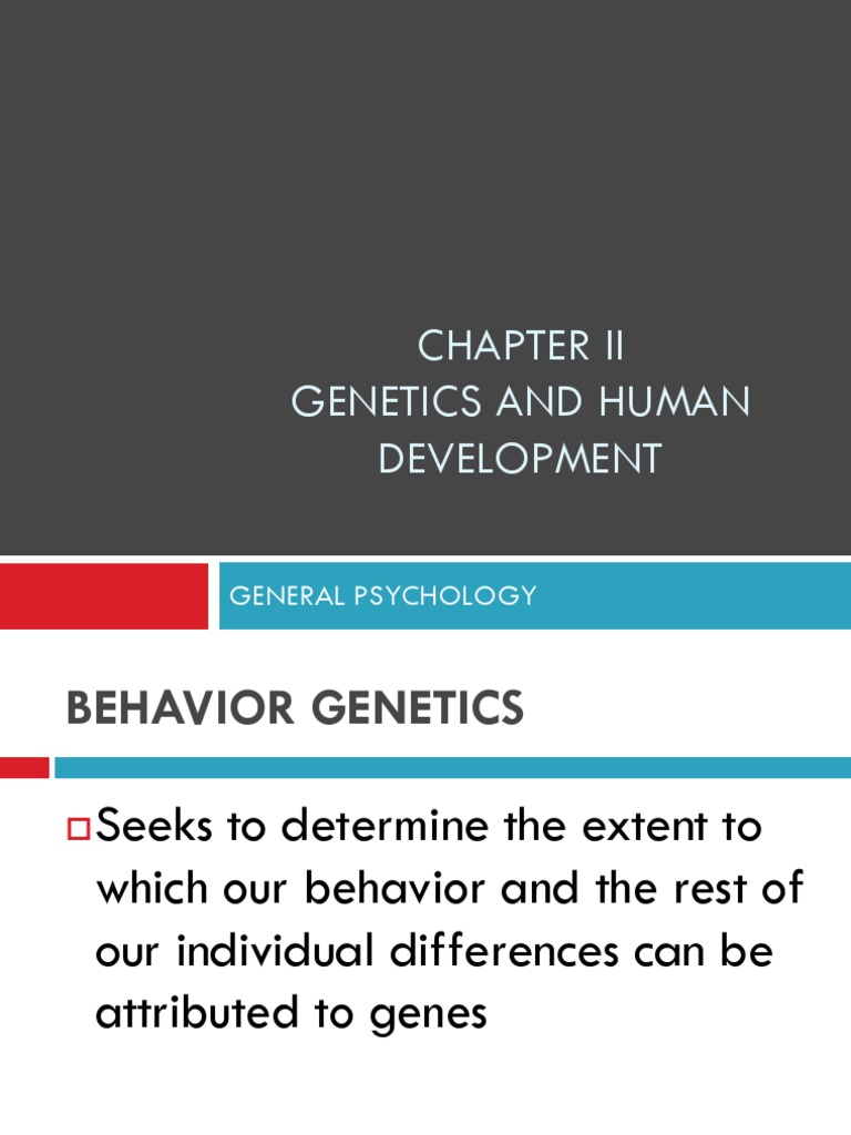 Genetics and Human Development: General Psychology | PDF | Twin | Eye Color