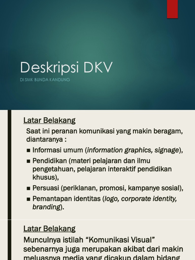 Presentasi Deskripsi DKV | PDF