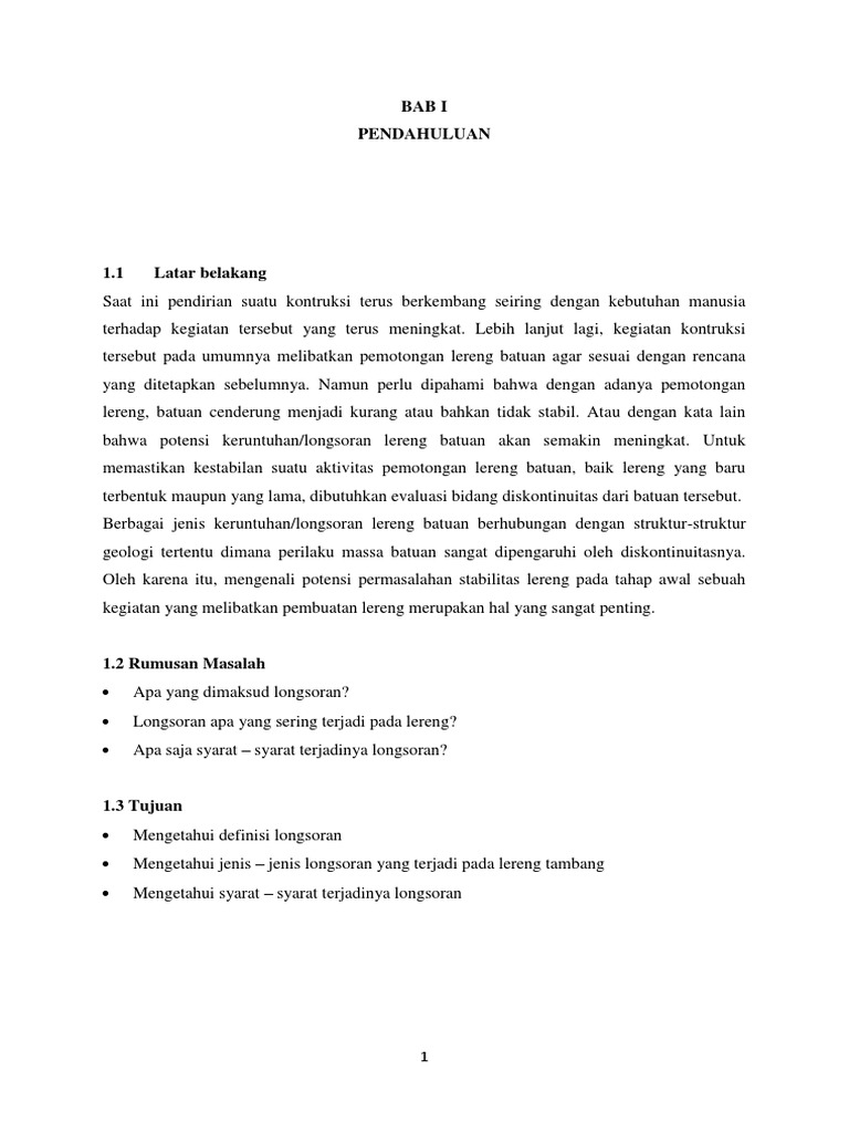 Macam Macam Longsoran | PDF