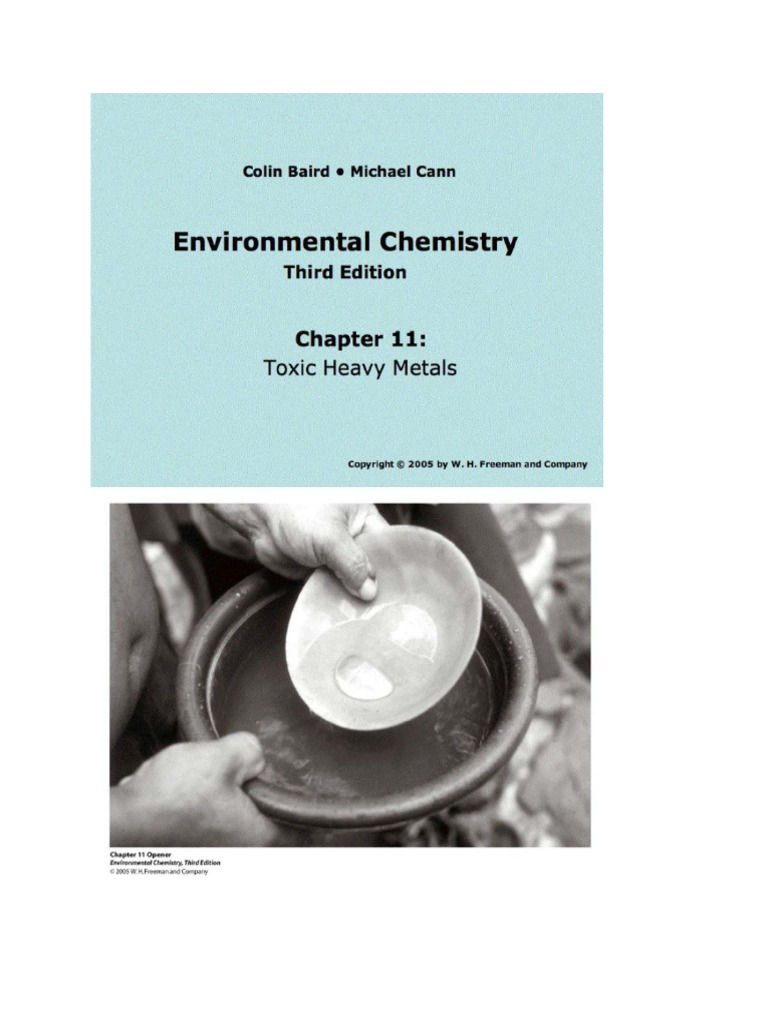 Environmental Chemistry: Colin Baird: CH 11 | PDF