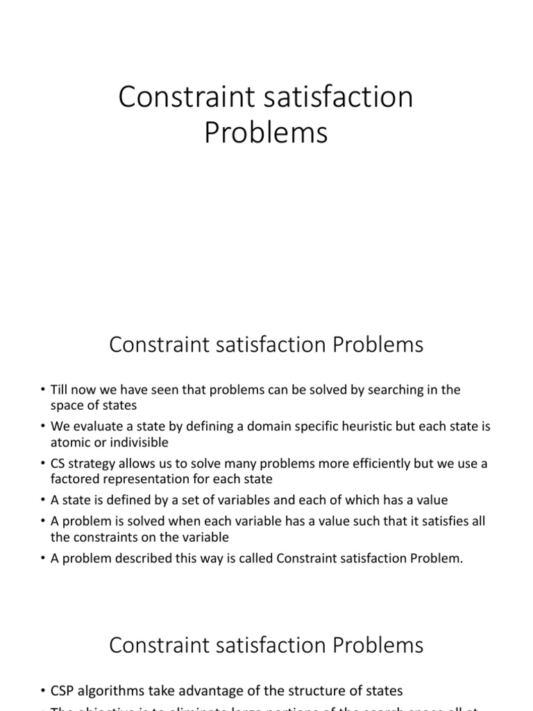 Constraint Satisfaction Problems | PDF | Mathematical Relations | Theoretical Computer Science