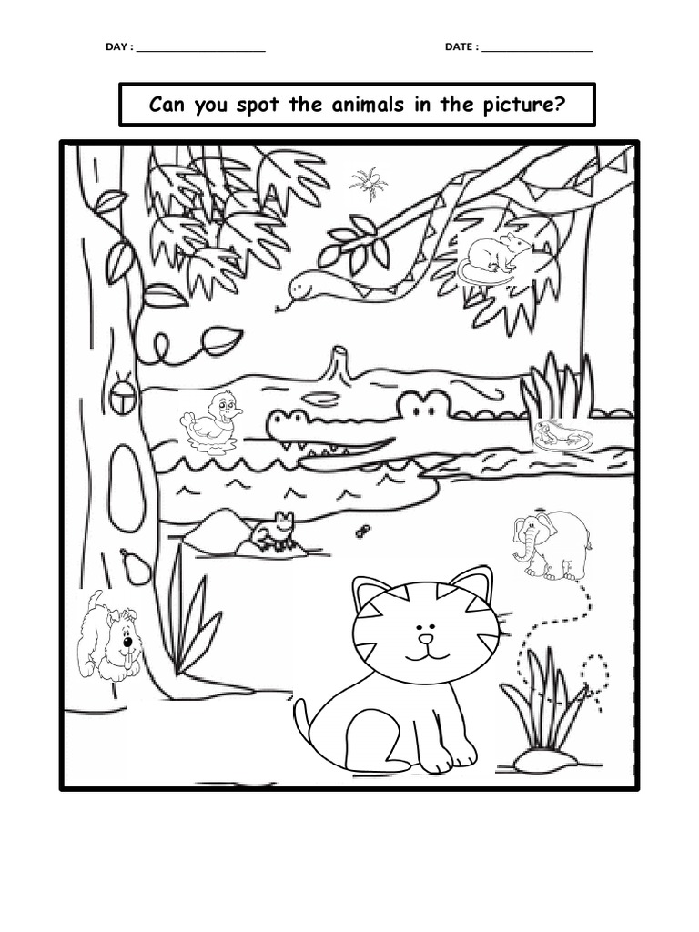Can You Spot The Animal | PDF