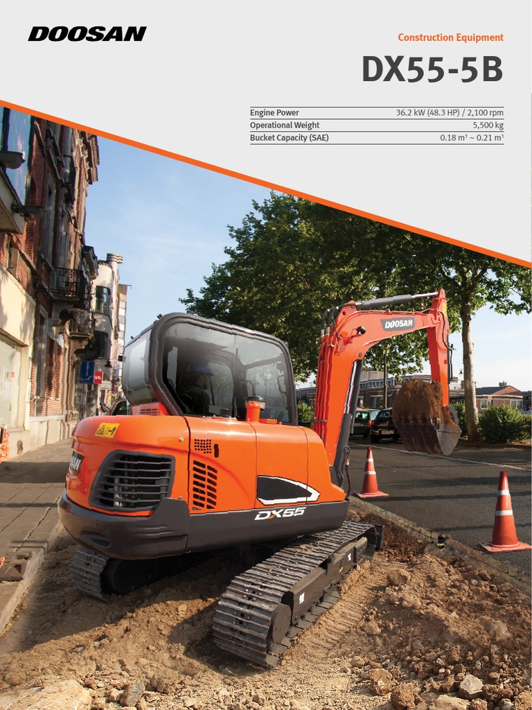 (Approved) Brochure DX55-5B en | PDF | Engines | Cylinder (Engine)