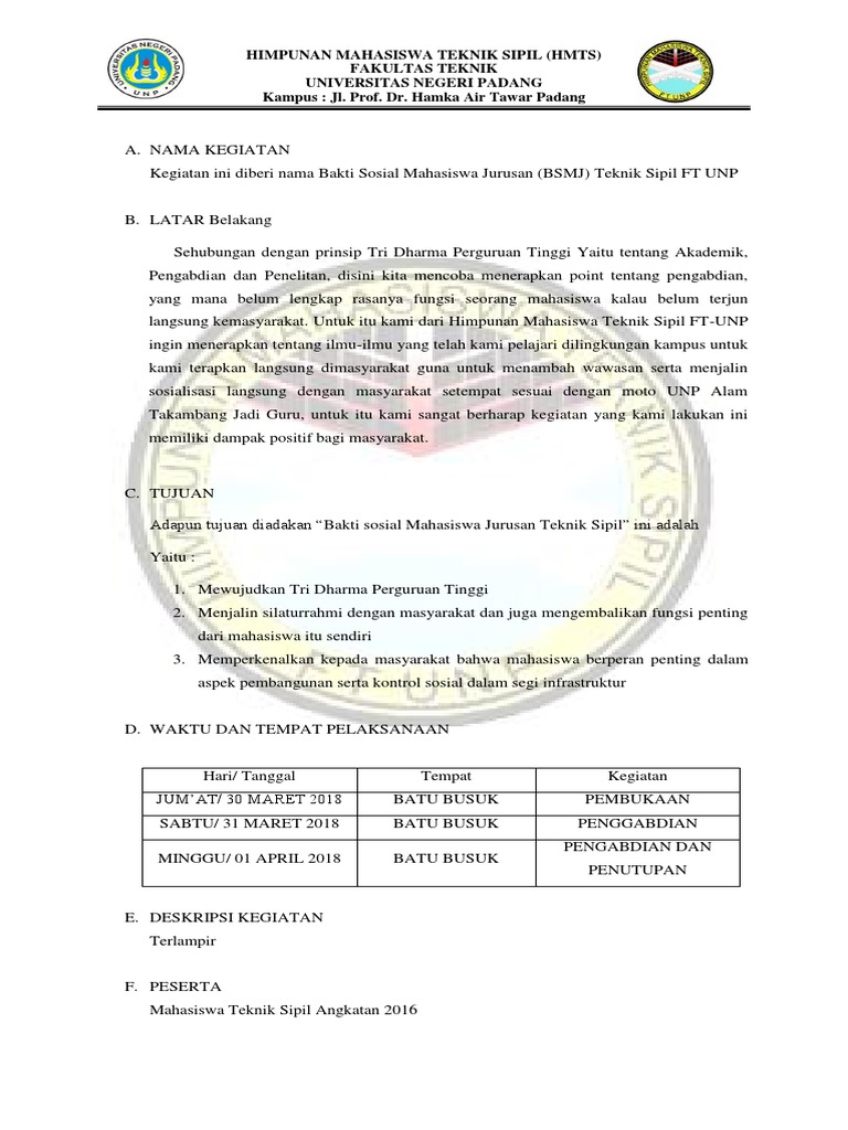 Proposal Acara | PDF