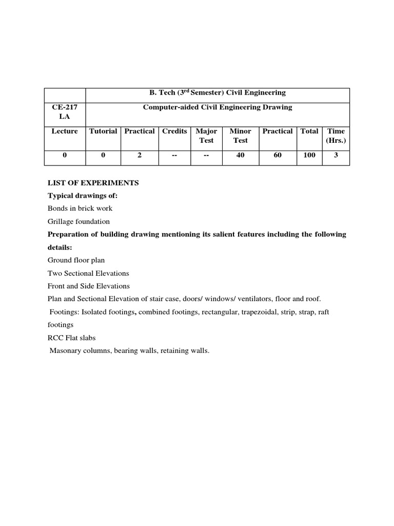 Computer-Aided Civil Engineering Drawing | PDF