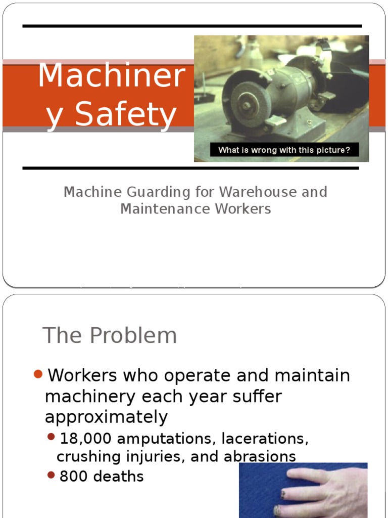 Machine Safety | PDF | Machines | Mechanical Engineering