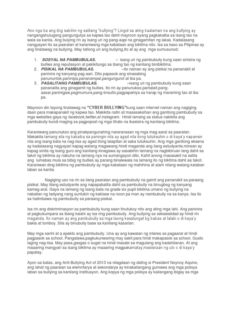 Ano Nga Ba Ang Ibig Sabihin NG Salitang | PDF