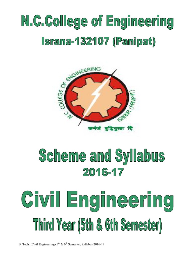 5th Sem & 6th Sem Syllabus Kuk | PDF | Deep Foundation | Geology